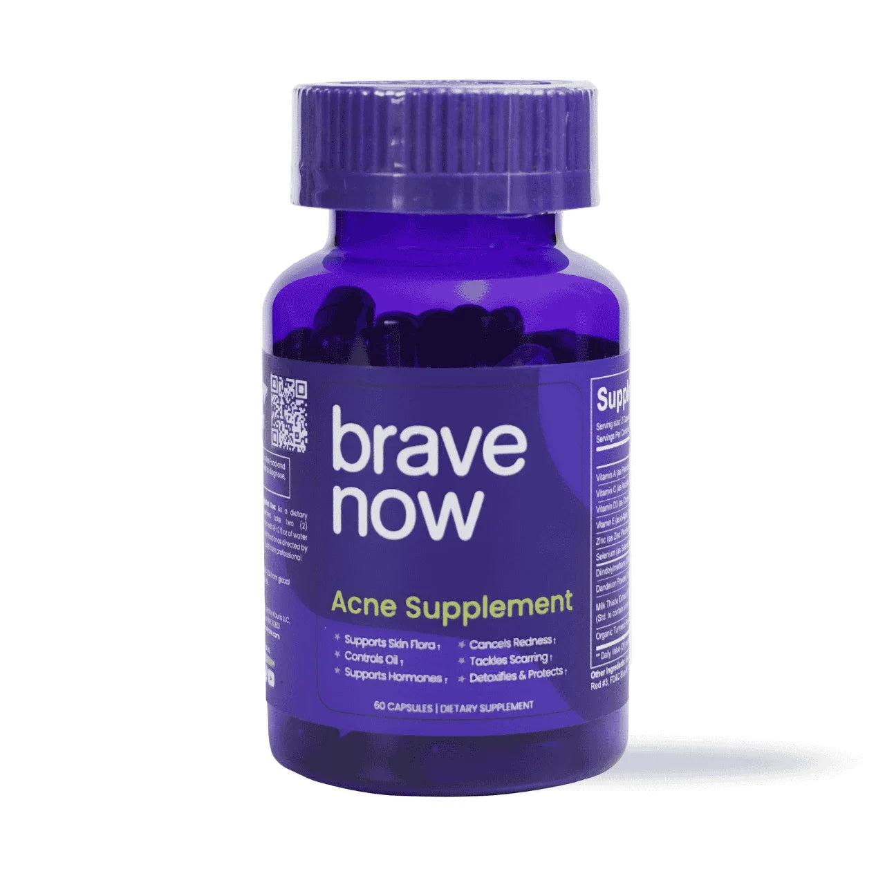 Brave Now Acne Supplement | Shop Now at Dermacart